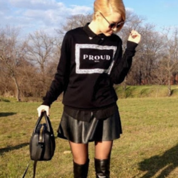 Zara | Sweaters | Zara Nwt Proud Soul Pullover Sweatshirt Sweater S ...